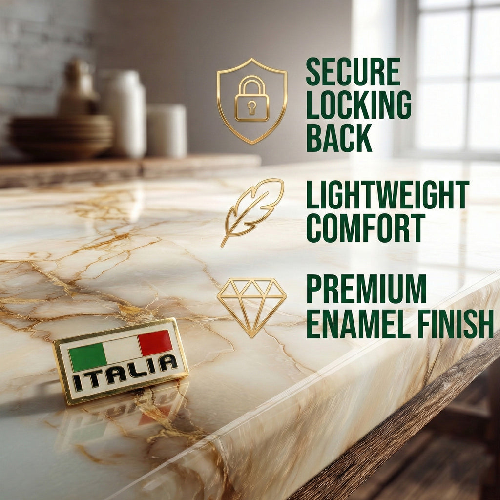 Italia Italian Flag Lapel Pin – P.S. I Love Italy