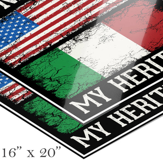 Italian My Nation My Heritage Poster – P.S. I Love Italy