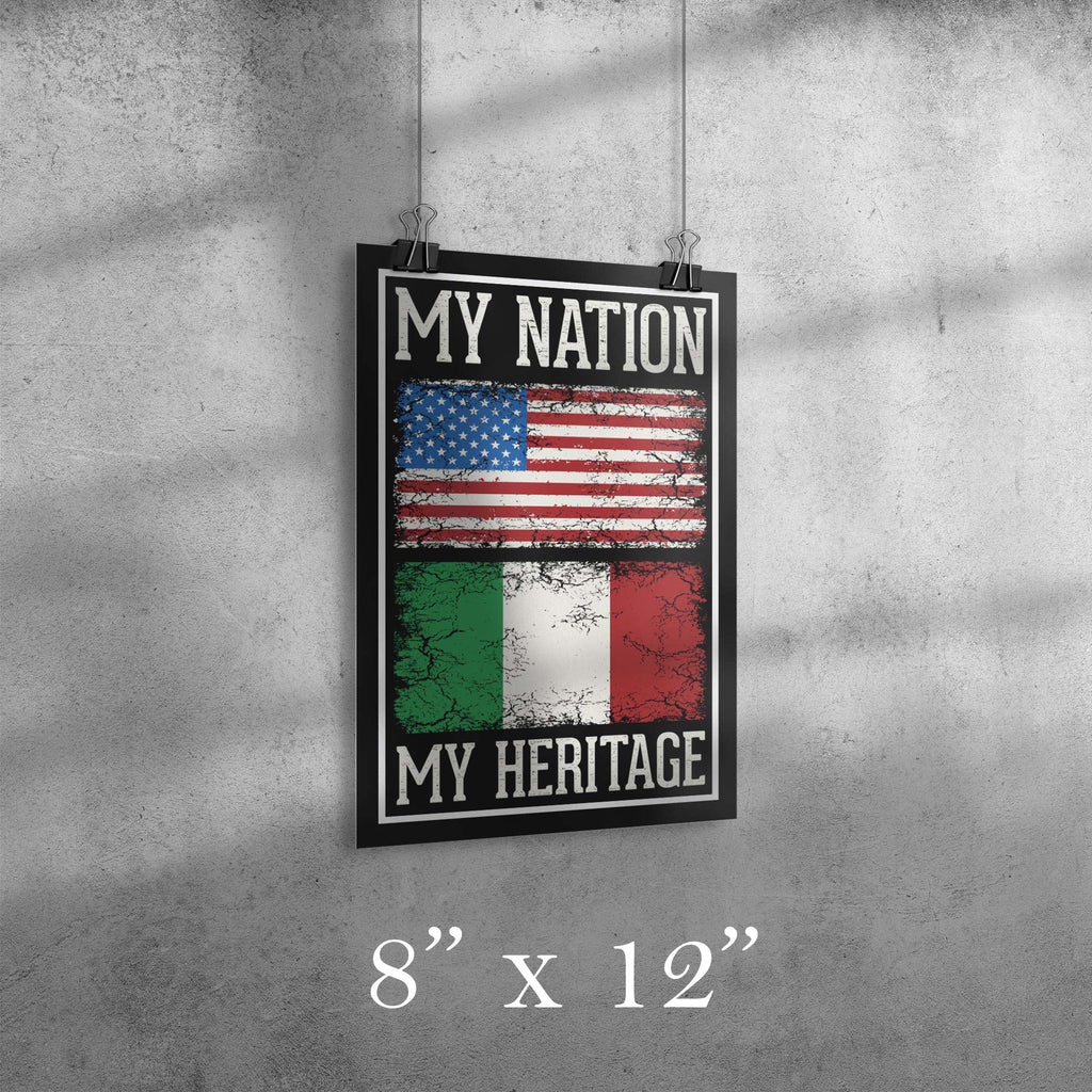 Italian My Nation My Heritage Poster – P.S. I Love Italy