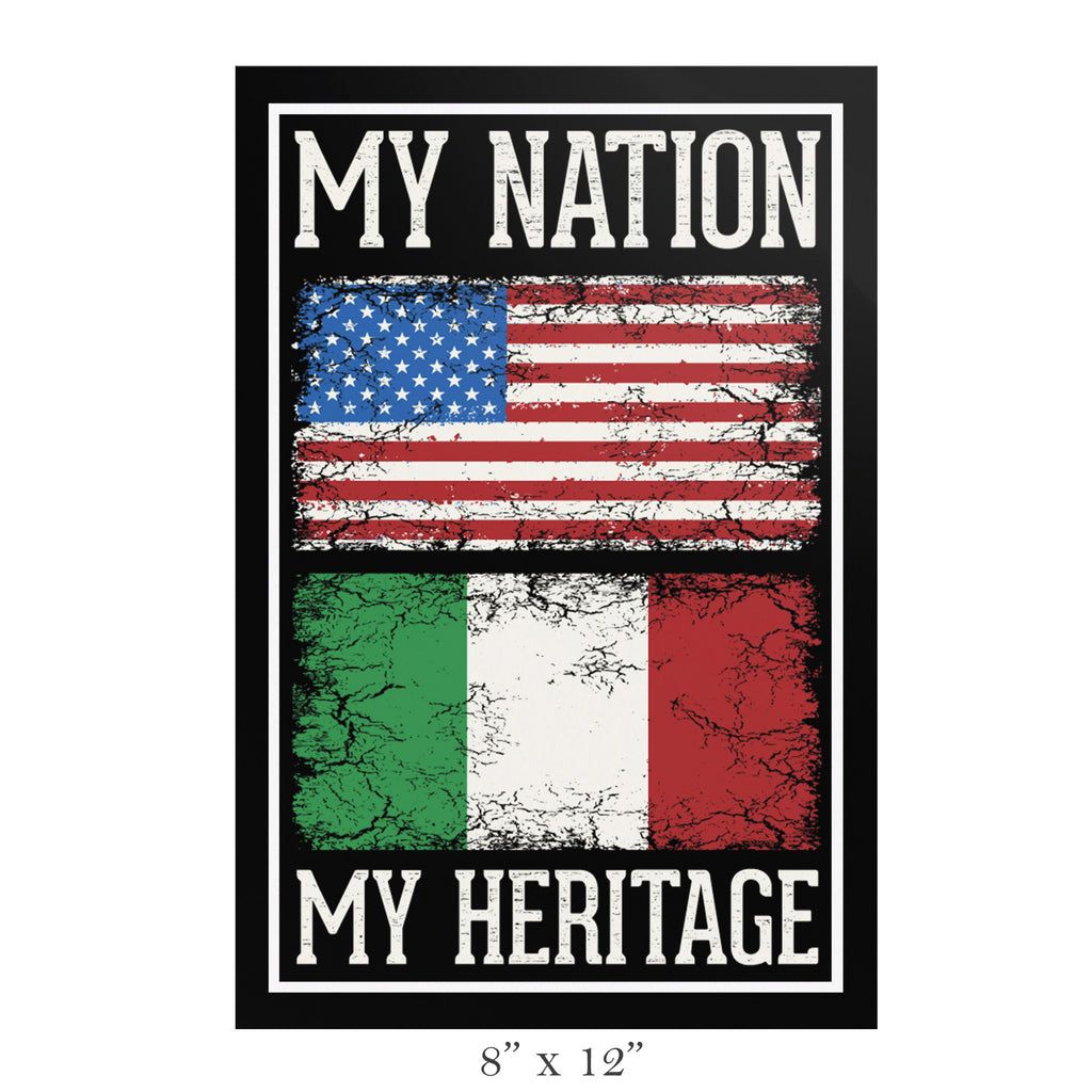 Italian My Nation My Heritage Poster – P.S. I Love Italy