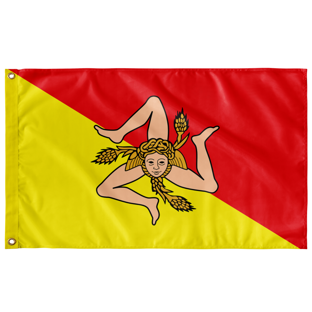 Sicilian Wall Flag – P.S. I Love Italy
