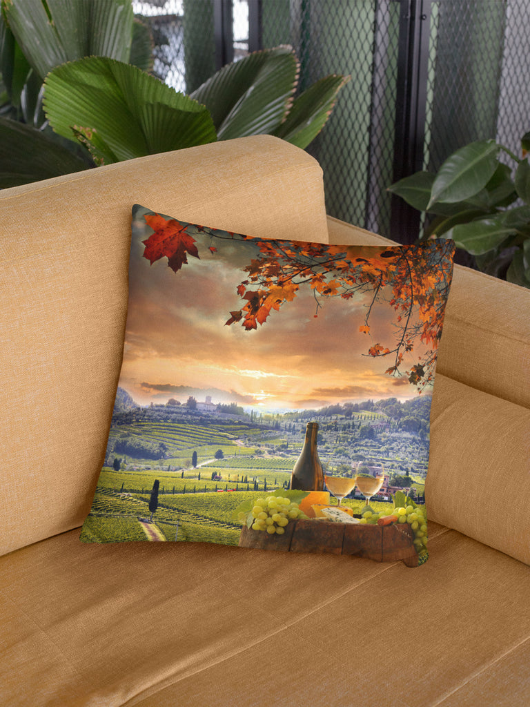 Chianti Tuscany Italy Throw Pillow Cover with Insert Decorative Scenic ...