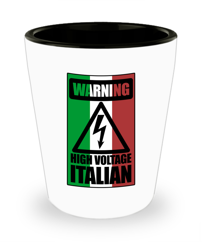 High Voltage Italian Shot Glass – P.S. I Love Italy