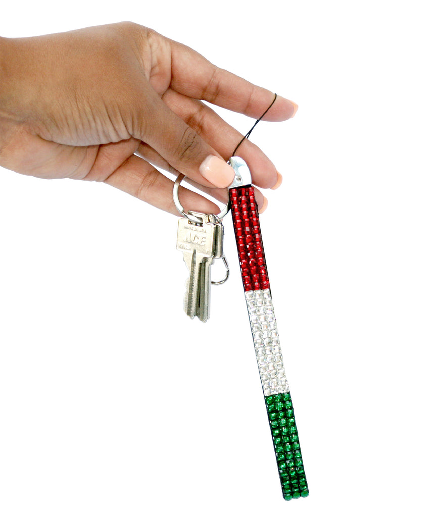 Italian Flag Jeweled Keychain – P.S. I Love Italy