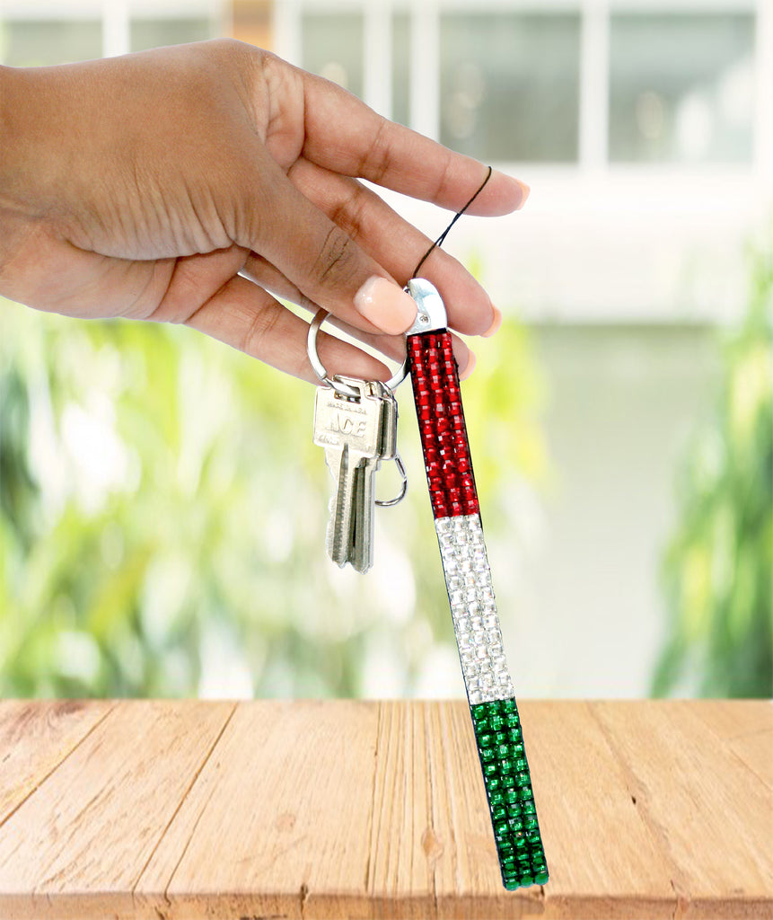 Italian Flag Jeweled Keychain – P.S. I Love Italy