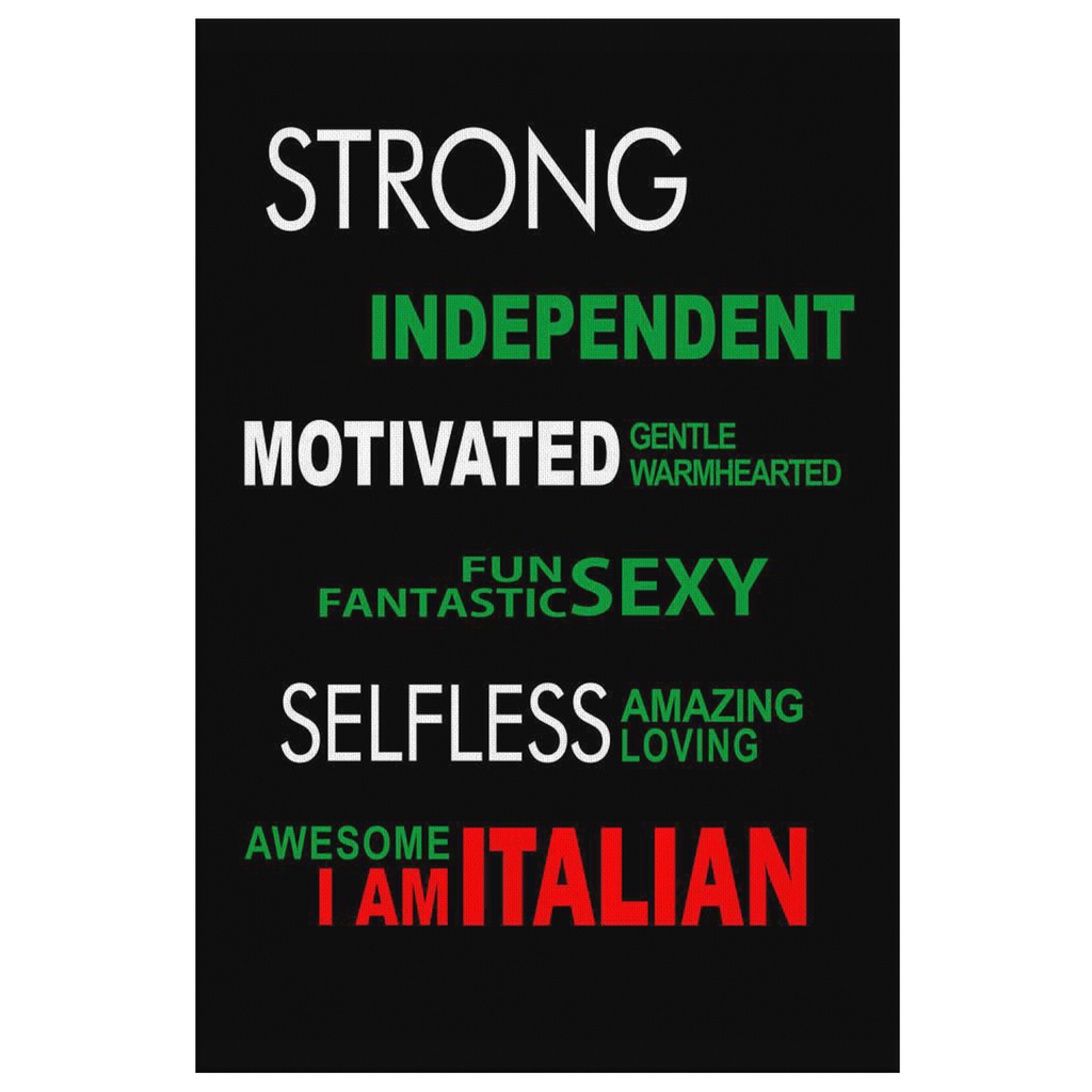 I am Italian Canvas Wall Art Portrait – P.S. I Love Italy