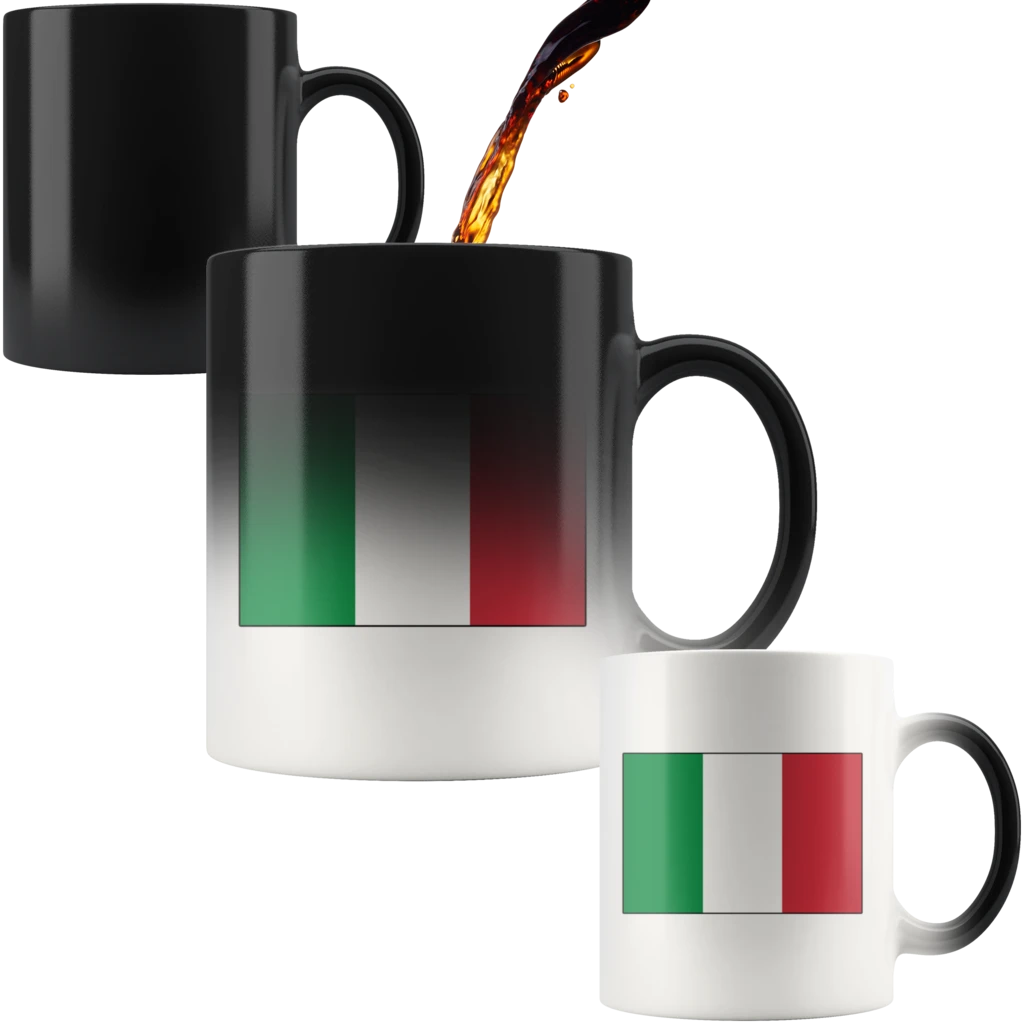 Italian Flag Color Changing Mug – P.S. I Love Italy