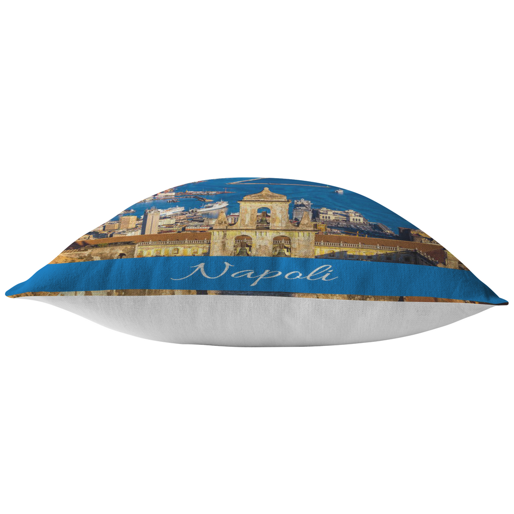 Napoli Blue Pillow Cover with Insert – P.S. I Love Italy