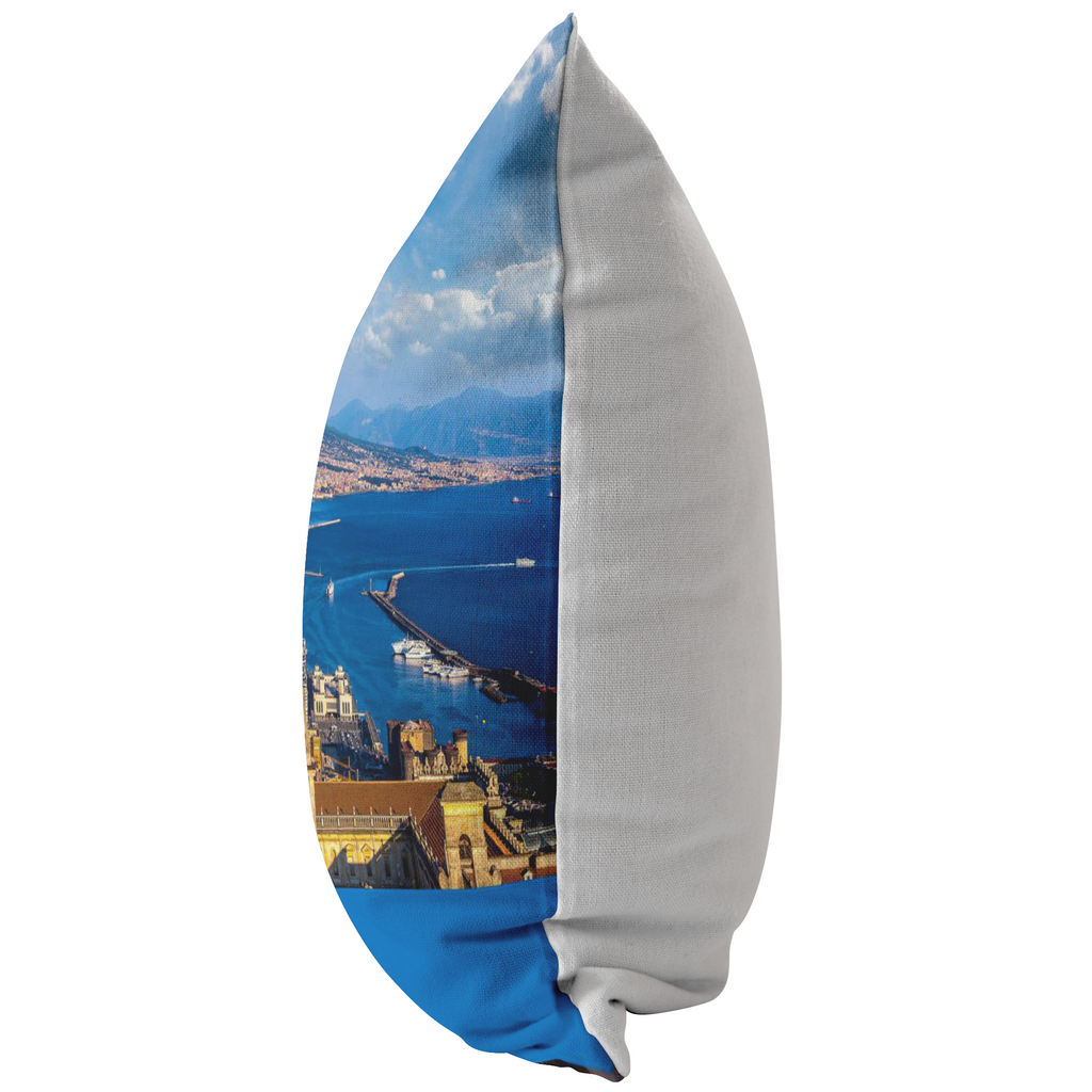 Napoli Blue Pillow Cover with Insert – P.S. I Love Italy