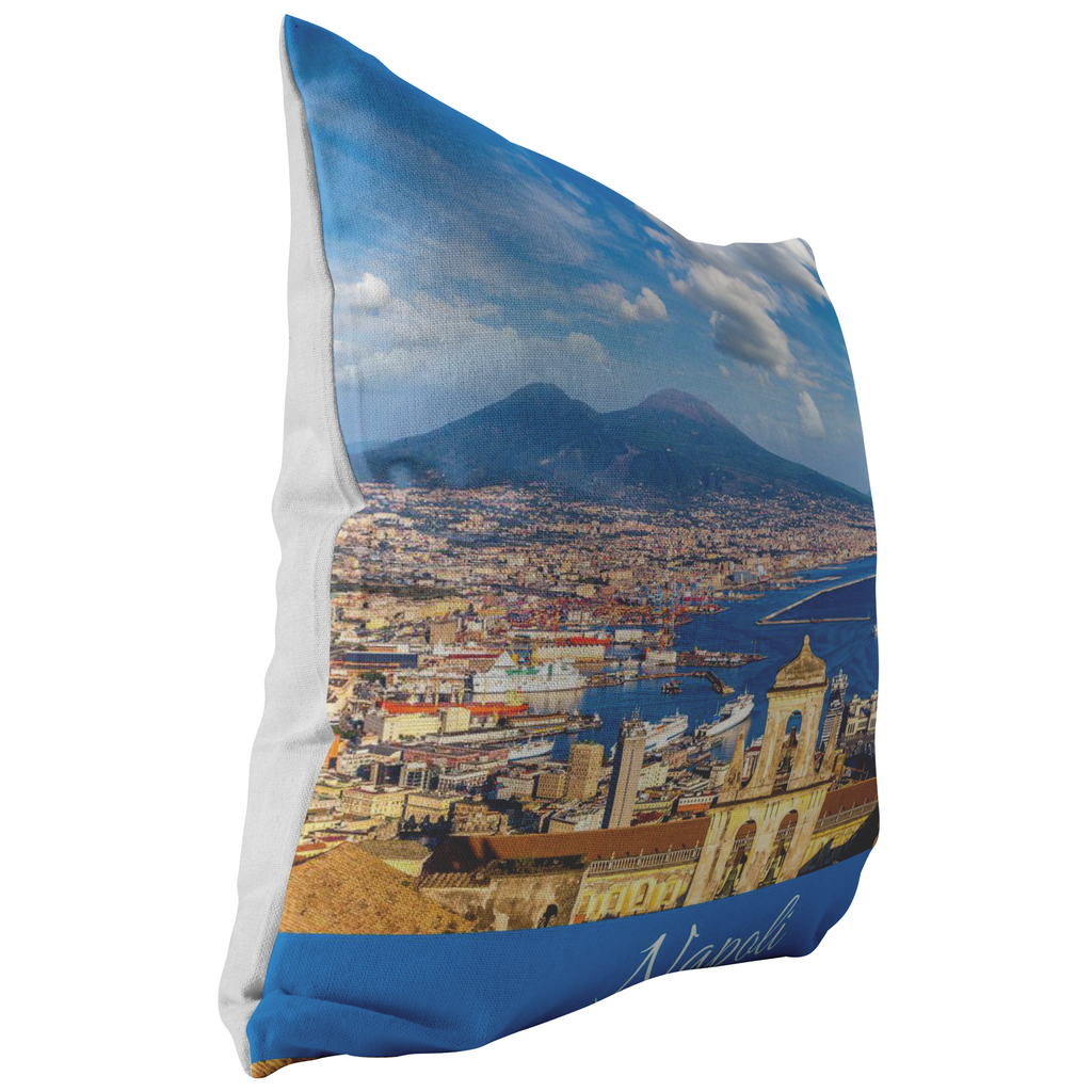 Napoli Blue Pillow Cover with Insert – P.S. I Love Italy