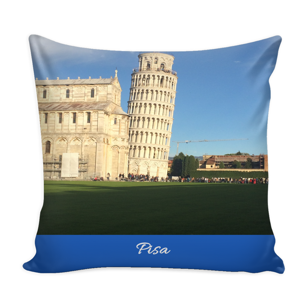 Pisa Decorative Throw Pillow Set (Pillow Cover and Insert) – P.S. I Love Italy