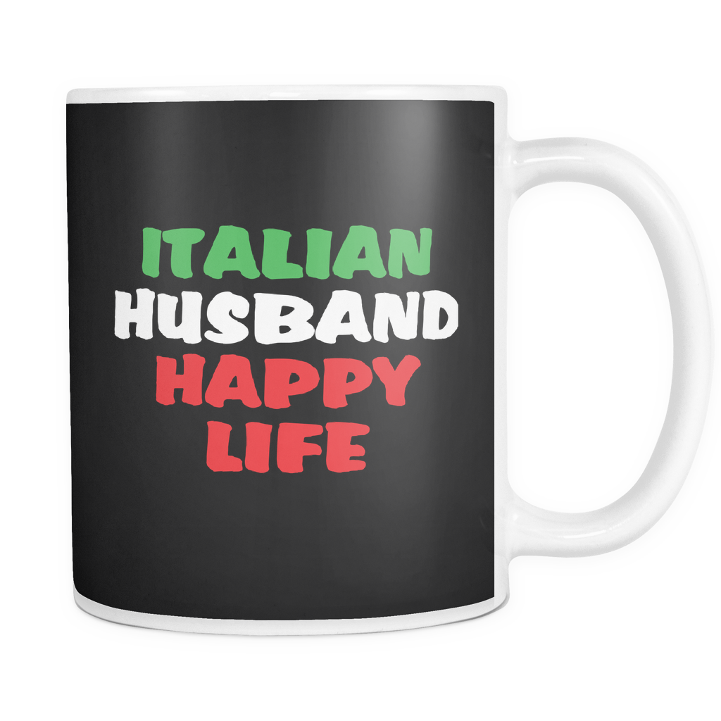Italian Husband Happy Life 11oz Mug – P.S. I Love Italy