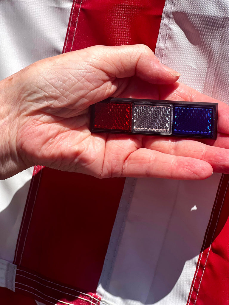 USA Flag Reflector - American Flag Safety Reflector for Car, Bike, Bic ...