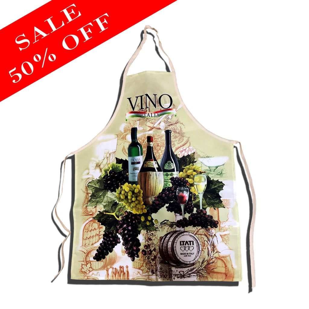 Vino Tan Italian Apron - SALE – P.S. I Love Italy