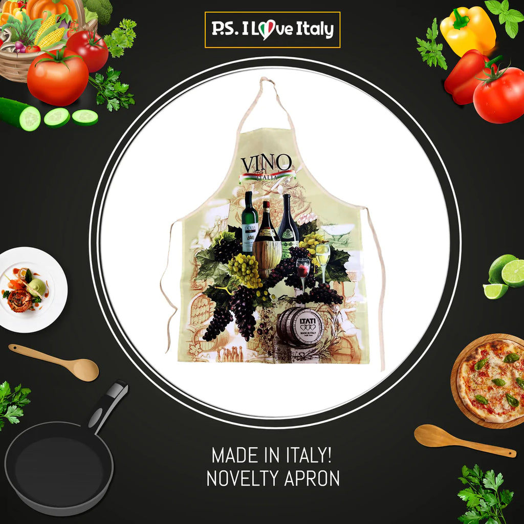 Vino Tan Italian Apron - SALE – P.S. I Love Italy
