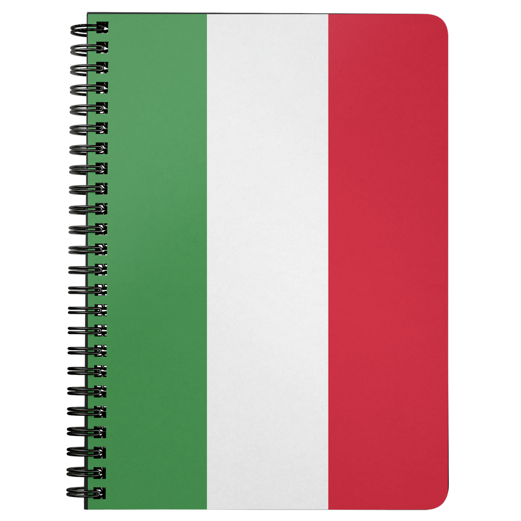 Italian Flag Spiral Bound Notebook – P.S. I Love Italy